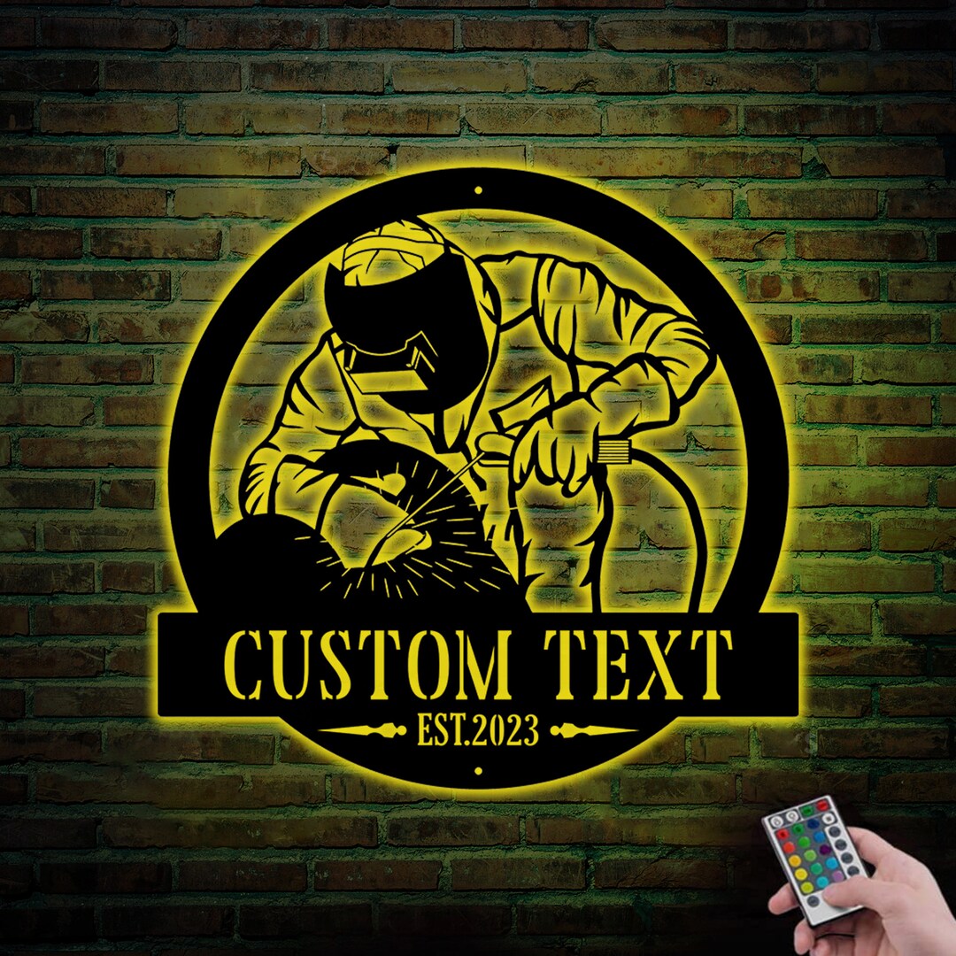 Construction Welder Sign Custom Welder Metal Sign Sign for - Etsy