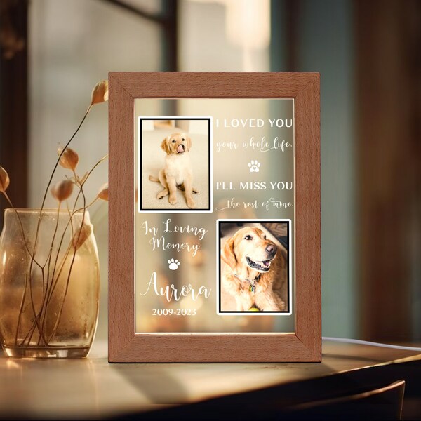 Pet Memorial Frame - Etsy