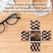 Optical Illusion Coaster Set, Wood Coasters With Holder | Kitchen Gift ...