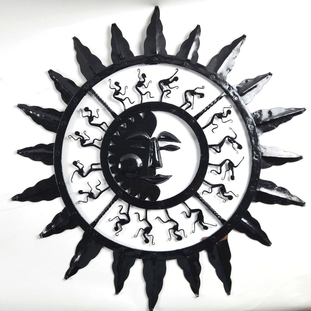 Sun Wall Art Decor, Metal Sun Wall Art Decor, Handmade Tribal Art Sun ...