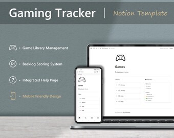 Video Game Tracker for Excel Game Tracker Game Journal Game Collection ...
