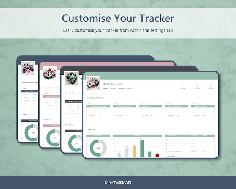 Excel Game Tracker: Backlog Tracker, Gaming Journal (digital Download ...