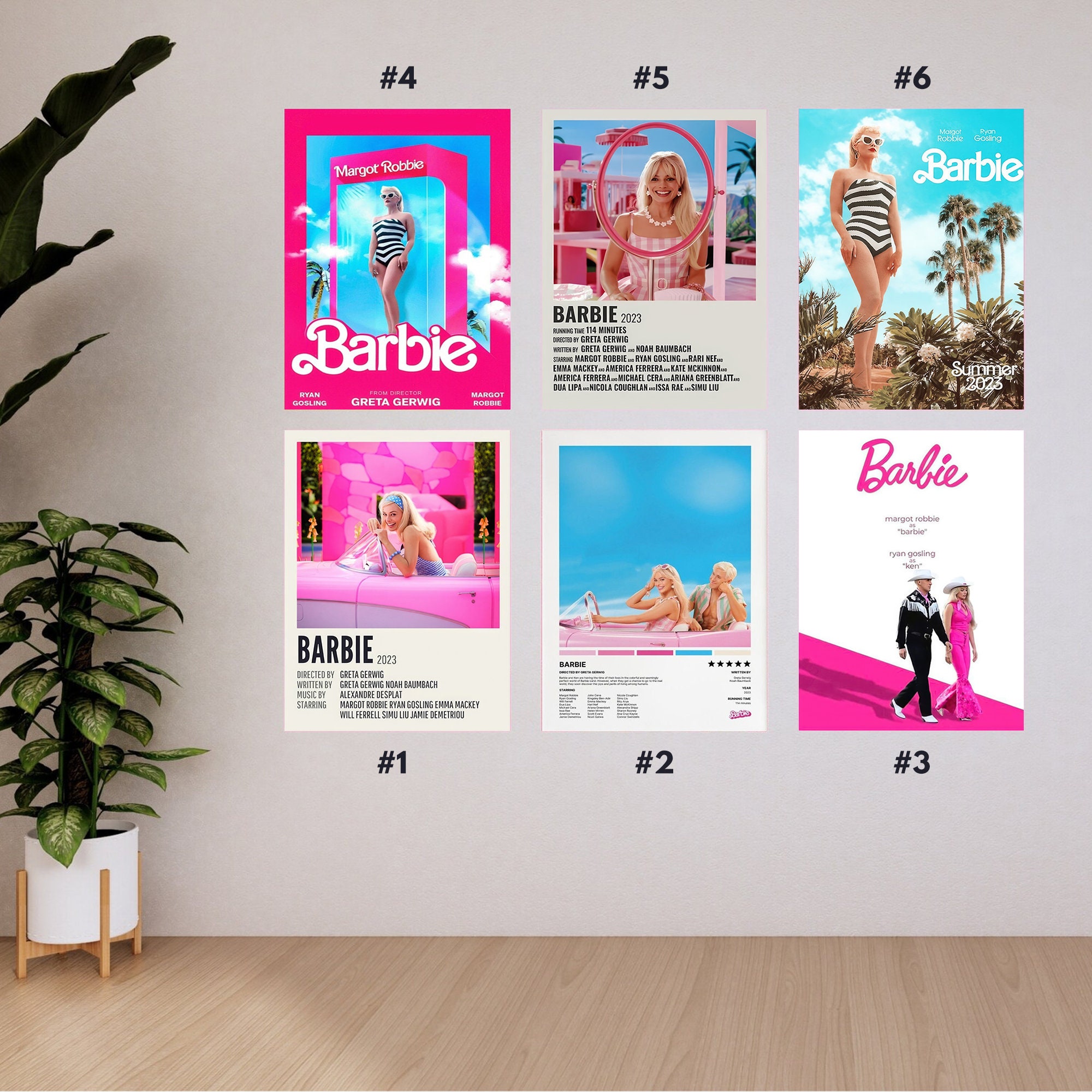 Barbie Movie 2023 Barbie Movie Poster Margot Robbie Ryan Gosling Poster ...