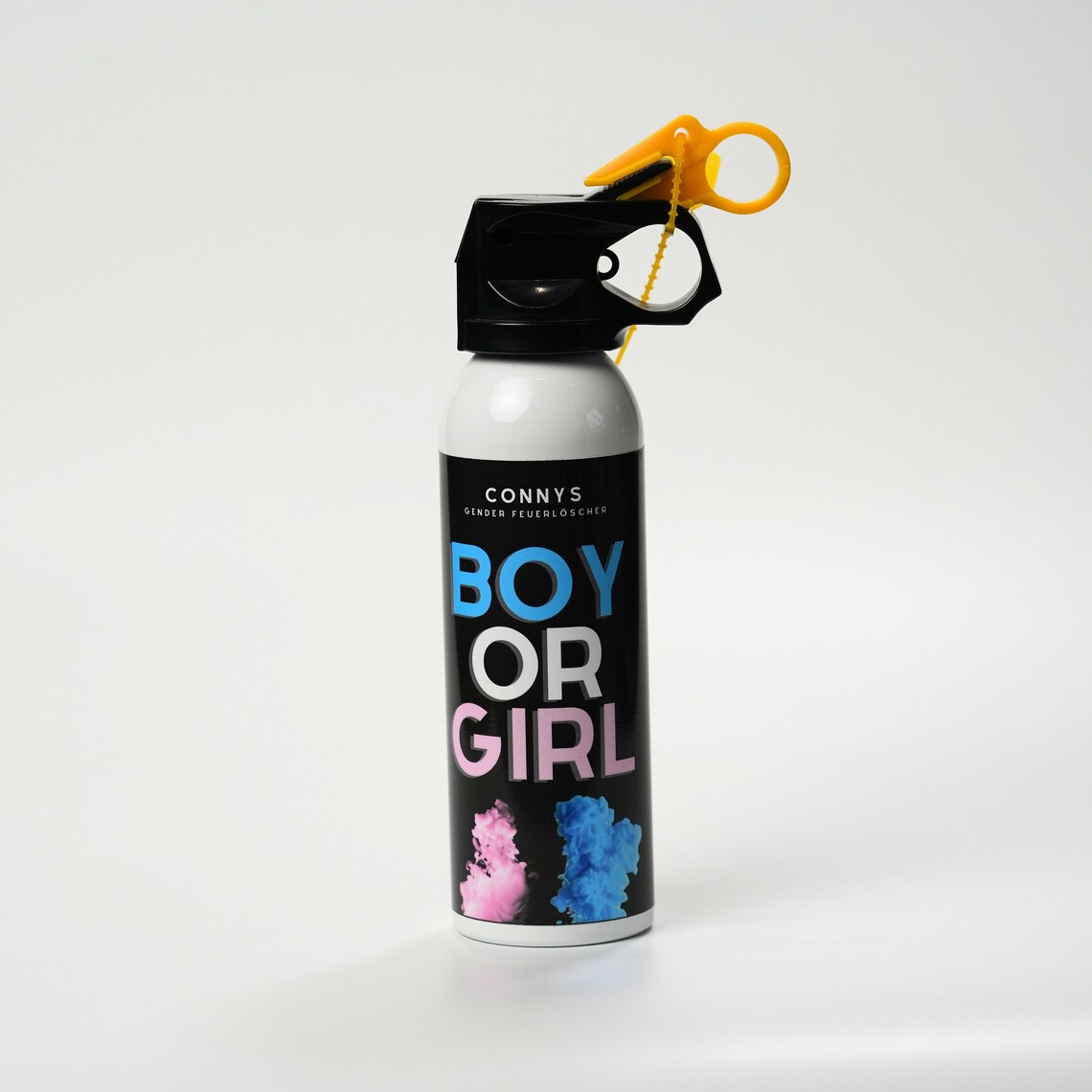 Gender Reveal Fire Extinguisher Free Confetti Cannon Powder Spray 100g ...