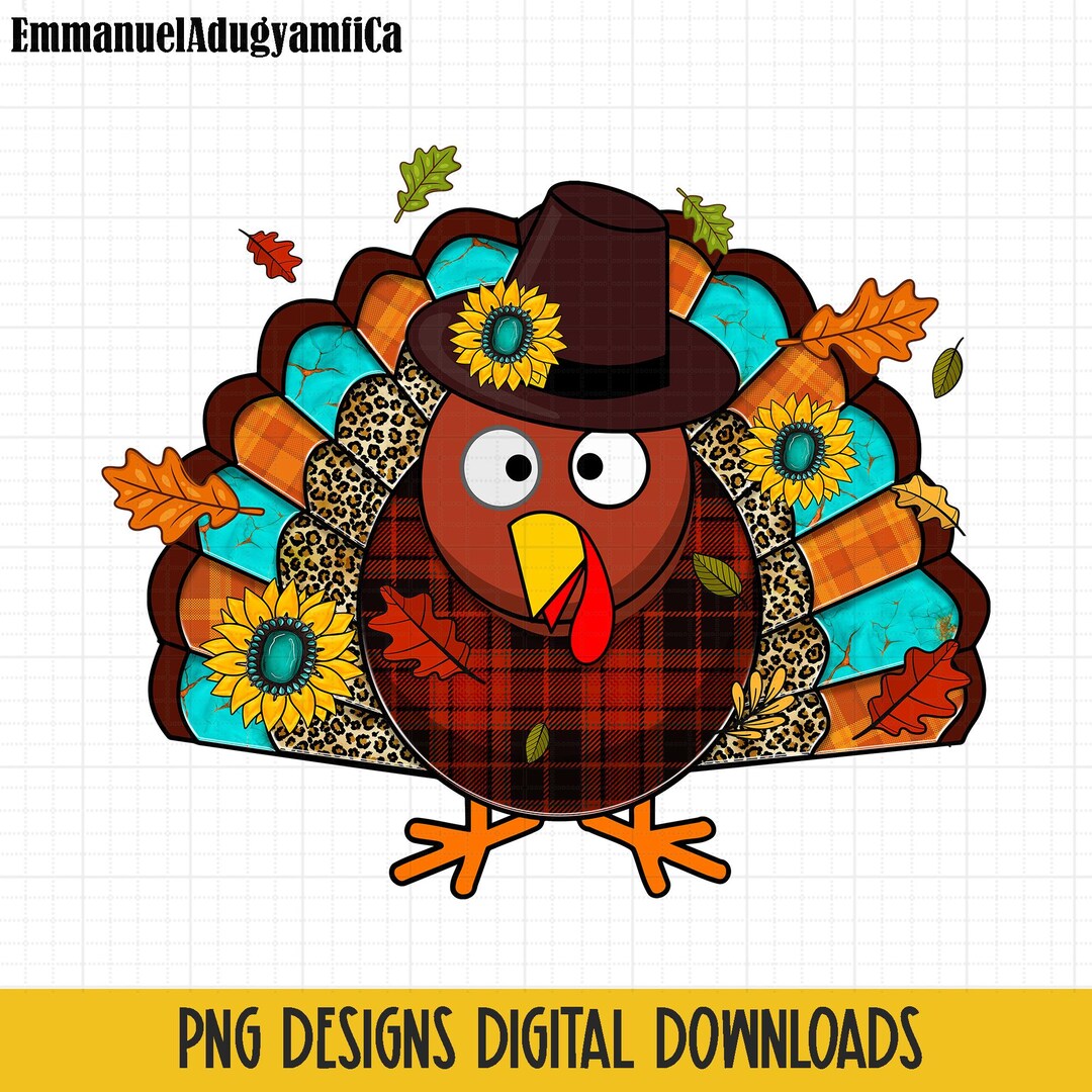 Thanksgiving Turkey Png, Fall Png Disco Png, Retro Thanksgiving Png ...