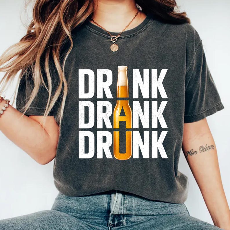 Drink Drank Drunk 1776 2026 Shirt, Funny Beer Bottle Tee, 4th of July ...