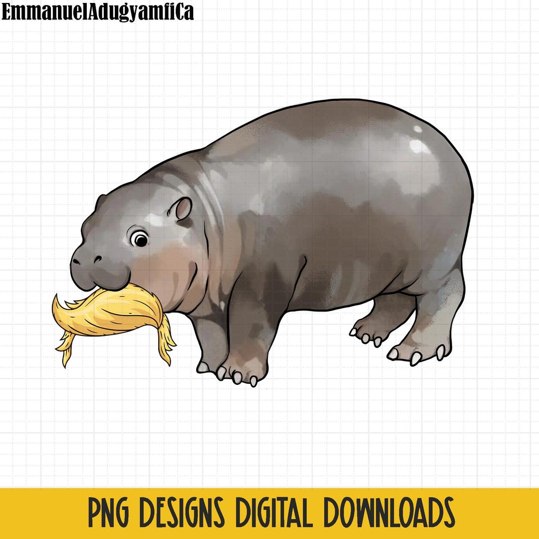 Moo Deng Funny Vote for Kamala Png, Kamala Moo Deng Png, Moo Deng Png ...