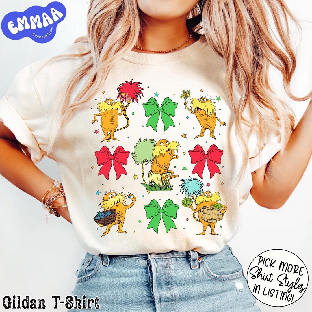 The Lorax Dr Seuss Day Coquette Bow Shirt, I Speak for the Tree Shirt ...