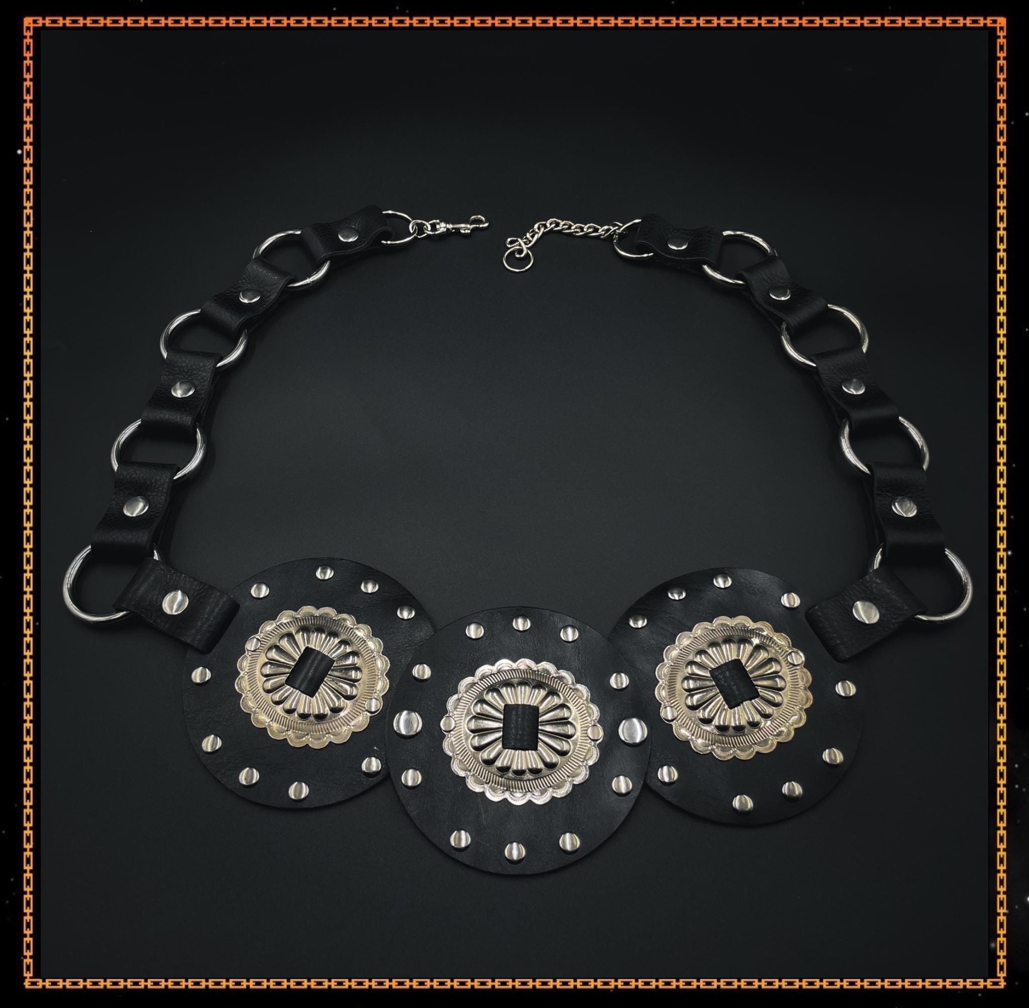 Circle Shaped Concho Belt - Etsy