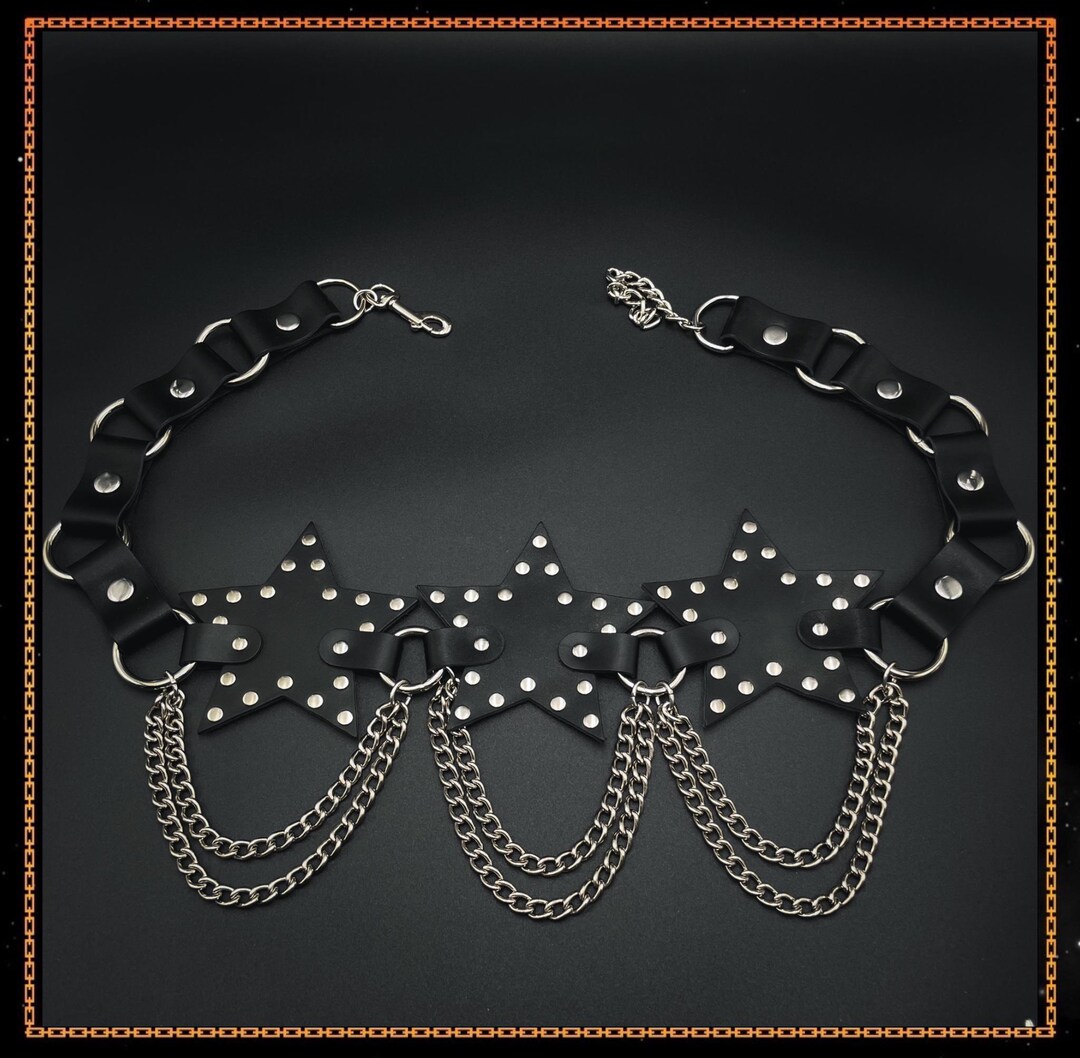 Studded Star Shaped Belt - Etsy