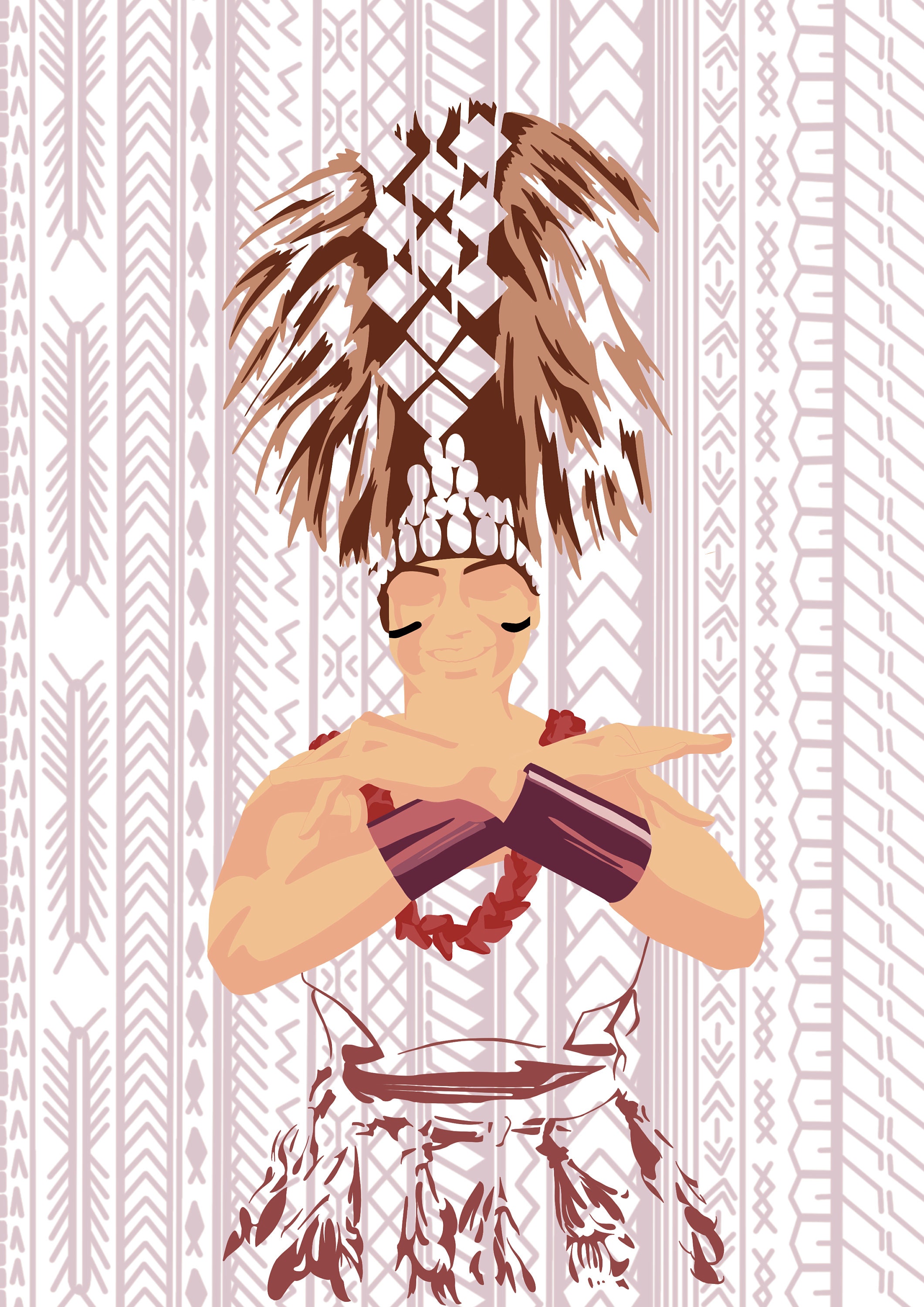 Samoan Taupou | Digital Art | Digital Download - Etsy