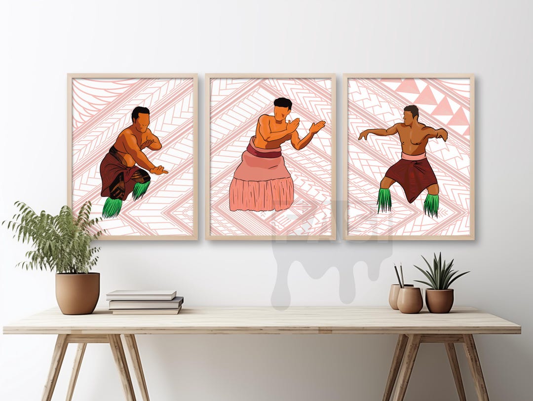 Samoa Through Generations | Father Son Grandfather Wall Print ...