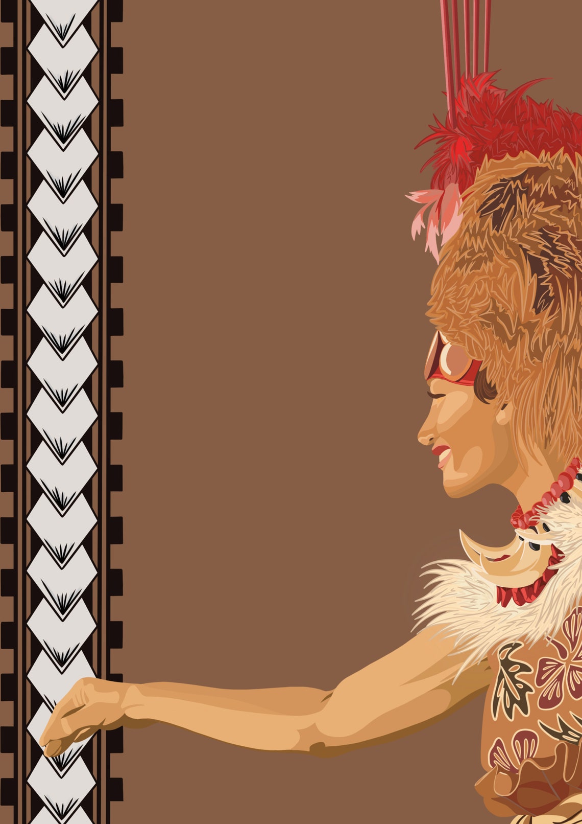 Samoan Taupou, Siva, Dance, Island Lady, Samoan Lady, Digital Art ...