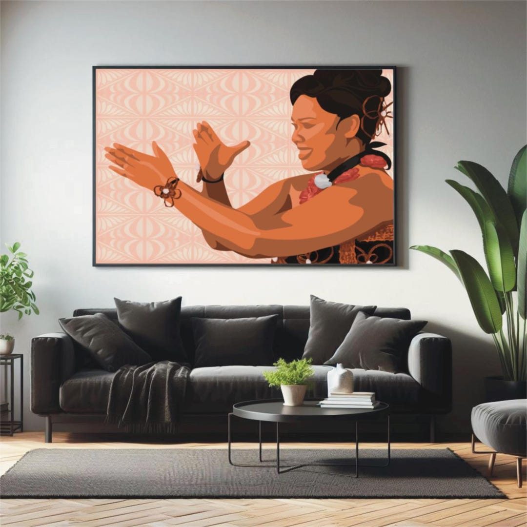 Tongan Lady, Tongan Design, Performing, Dance, - Etsy