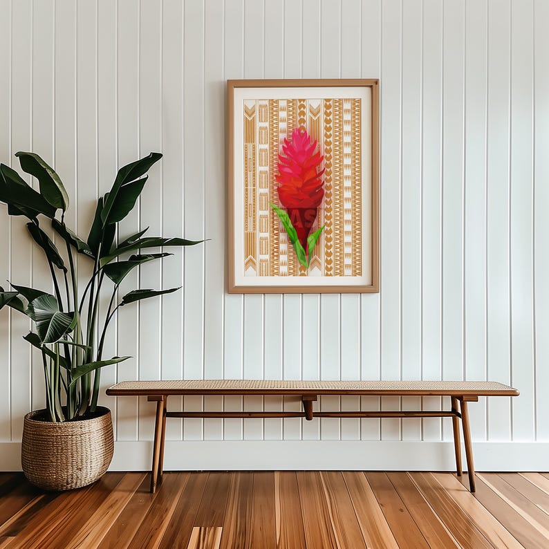 Samoan Teuila Flower Art Print | Island Decor (digital Download) - Etsy