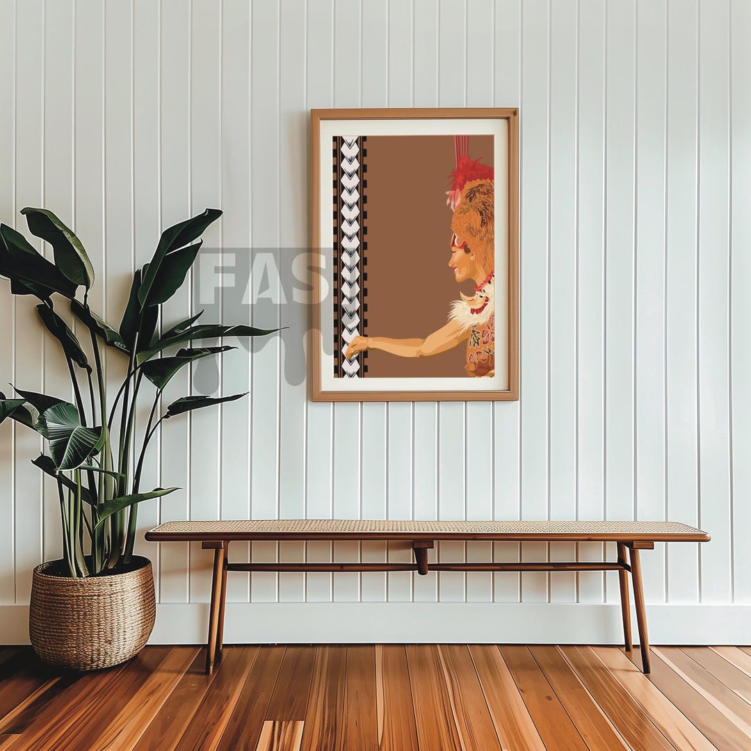 Taupou Samoa Digital Art Print | Polynesian Wall Art | Pacific Island ...