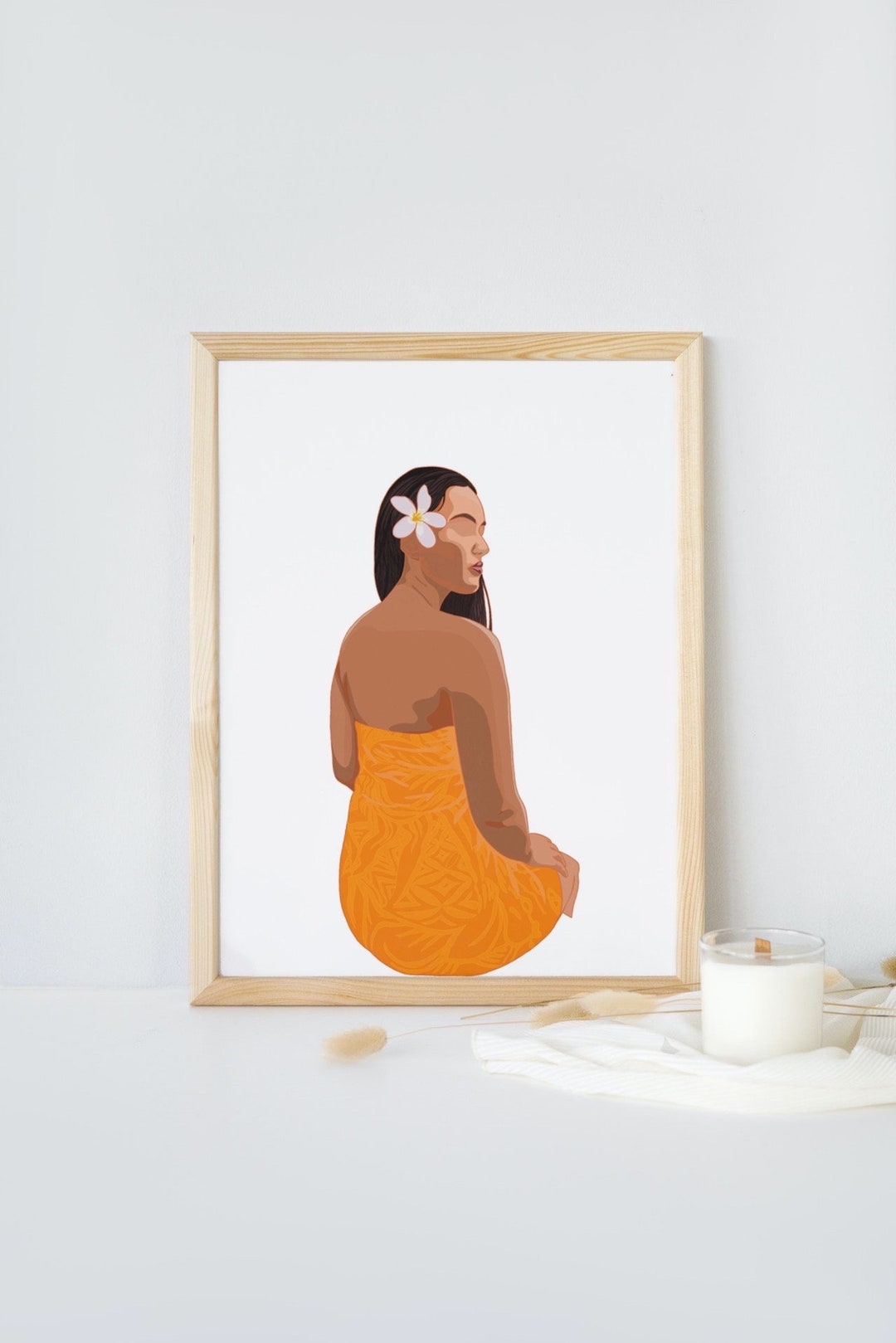 Teine Samoa | Digital Art Download | Instant Download |samoan Art ...