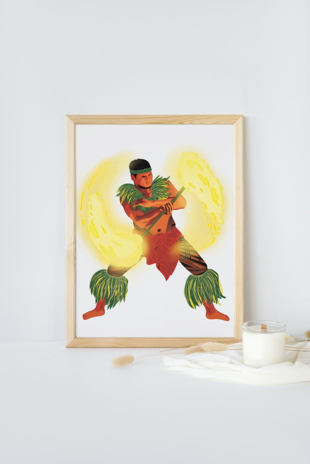 Siva Afi | Samoa Art | Digital Art | Digital Download | Fire Dance ...
