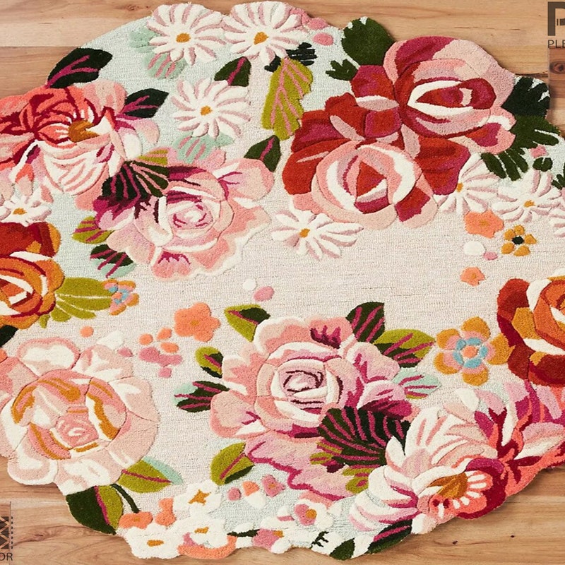 Flower Rug - Etsy