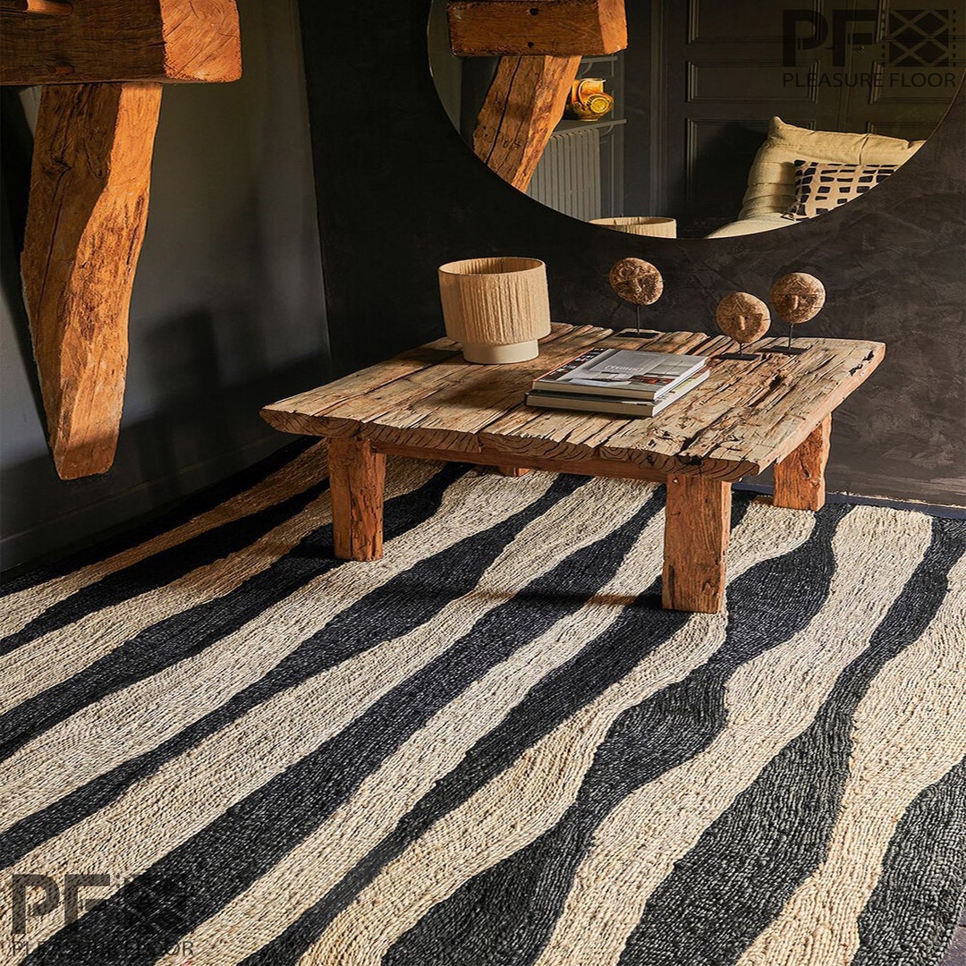 Custom Jute Rug Natural Fiber Floor Covering Home Decor 5x7 6x9 12x15 ...