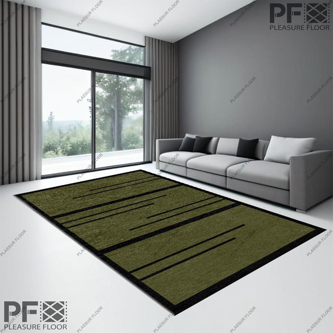 Minimalist Wool Rug, Handwoven, High-quality Weave Multiple Sizes ...