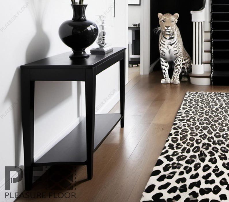 Hand-tufted Wool Rug: Leopard Design, Modern Luxury - Etsy