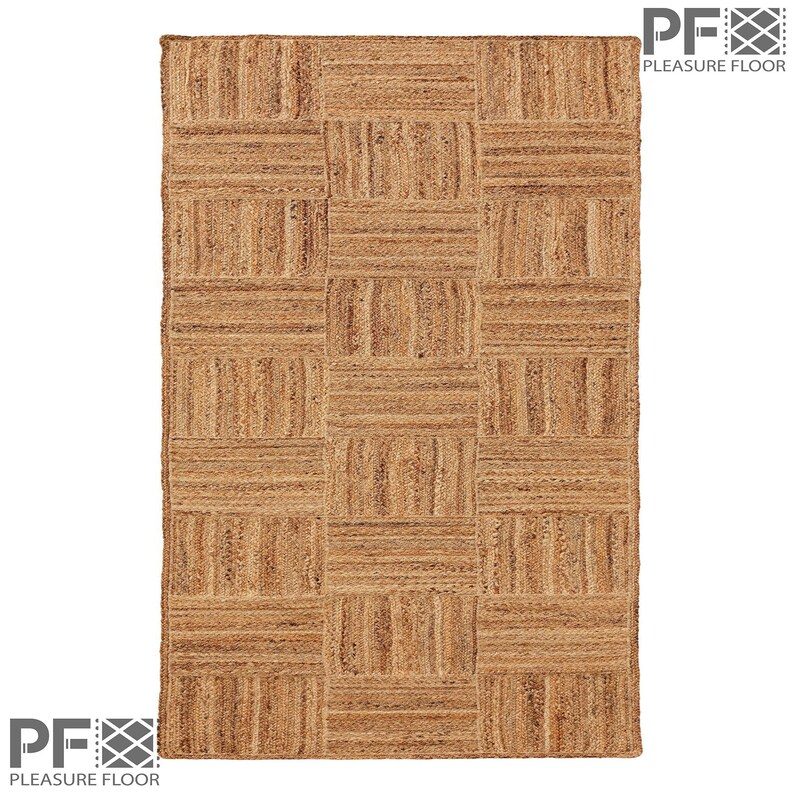 Natural Hand Braided Jute Rug Natural Fiber Floor Covering Home Decor ...