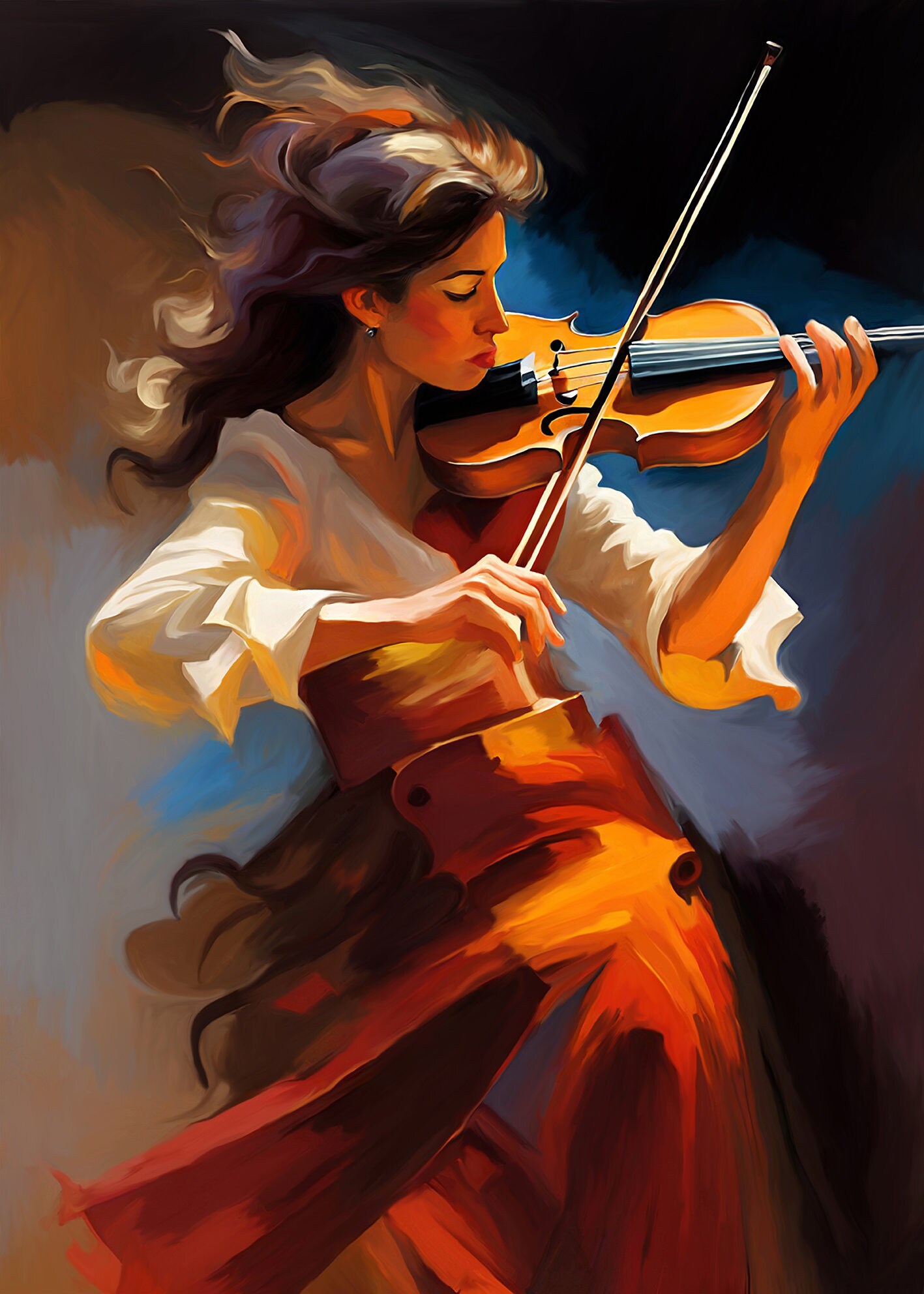 Paintings music Magic Wall Décor HQ Digital Download Digital Art Oil ...