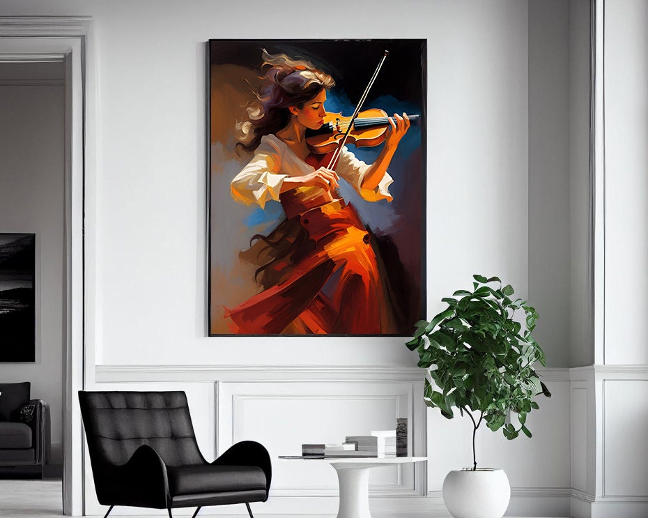 Paintings music Magic Wall Décor HQ Digital Download Digital Art Oil ...