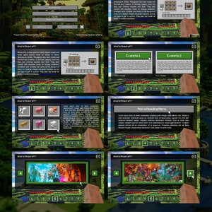 MINECRAFT Inspired Editable Powerpoint Template by Vespera Asha ...