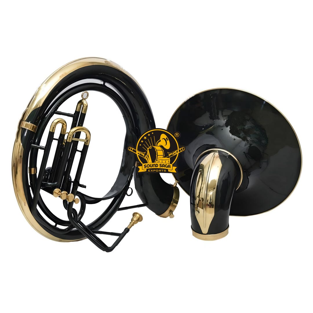 SOUND SAGA® Sousaphone Tuba 24'' Big Bell With All Accessories ...