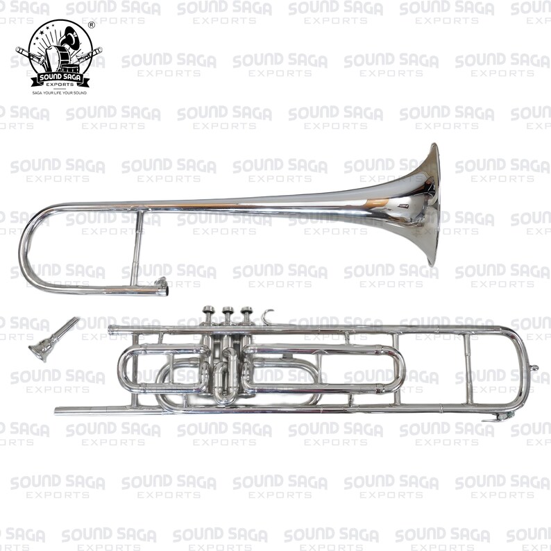 SOUND SAGA® Valve Trombone With All Accessories Including Mouthpiece ...