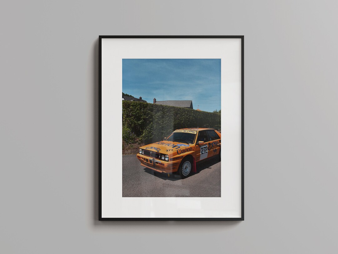 Lancia Delta Intergrale Camel Rally Car Digital Art Poster Print - Etsy