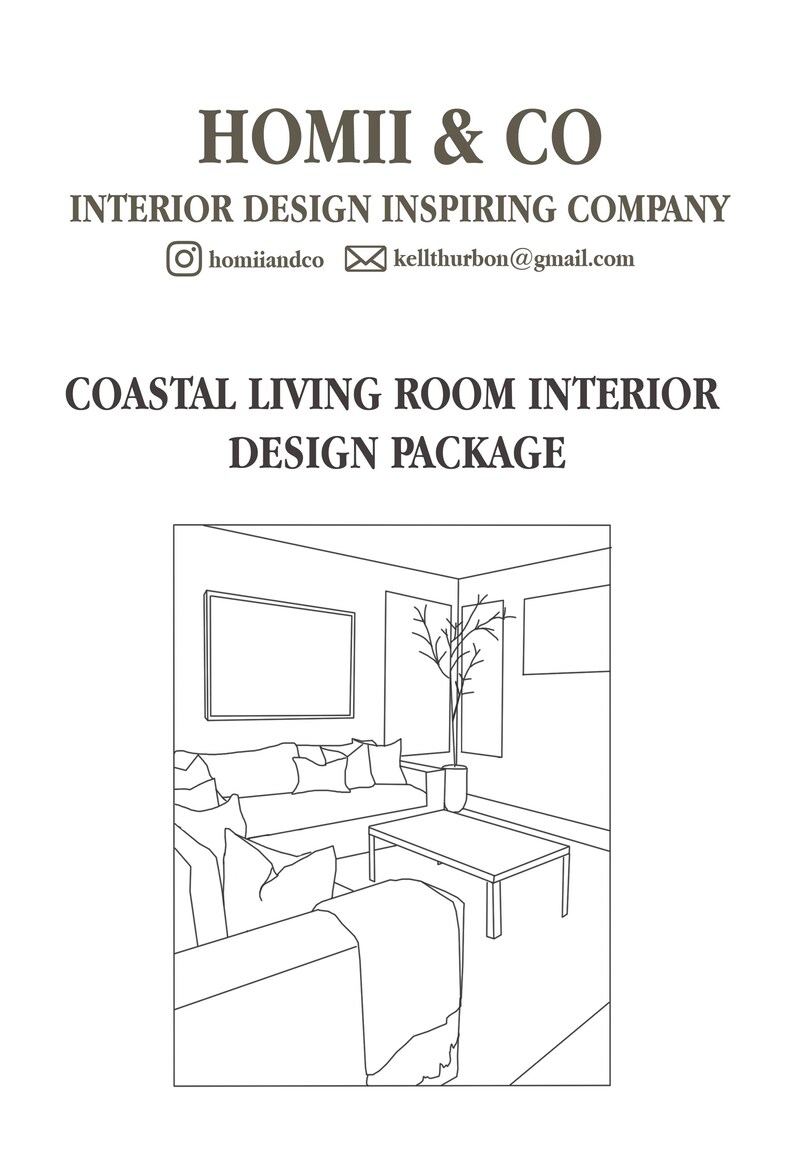 Australian Coastal Living Room Interior Design Package - Etsy
