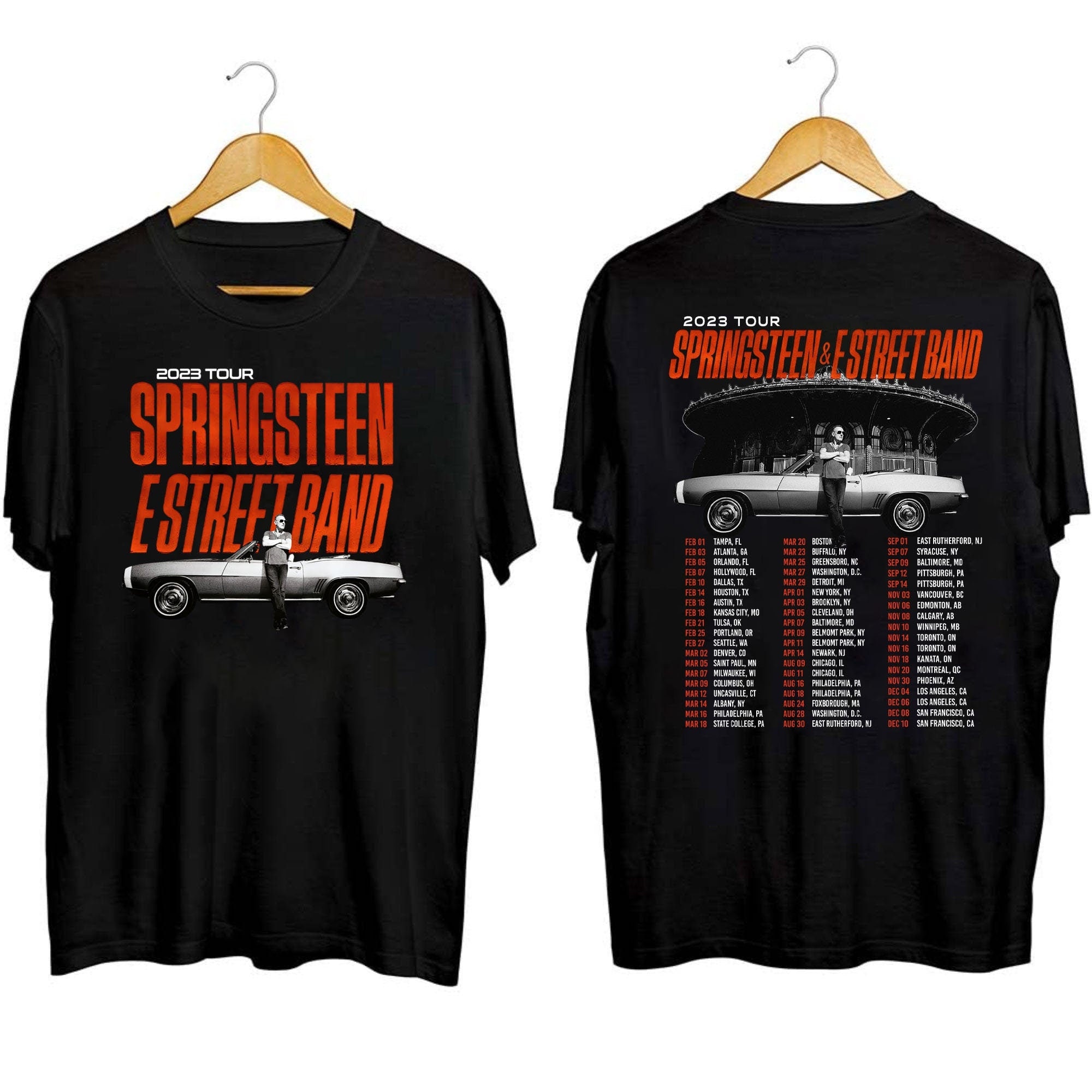 Bruce Springsteen Shirt, 2023 Tour Springsteens & E Streets Band Tour Shirt