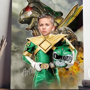 Get Your Own Power Ranger Portrait From Your Photo | Custom Super Hero ...