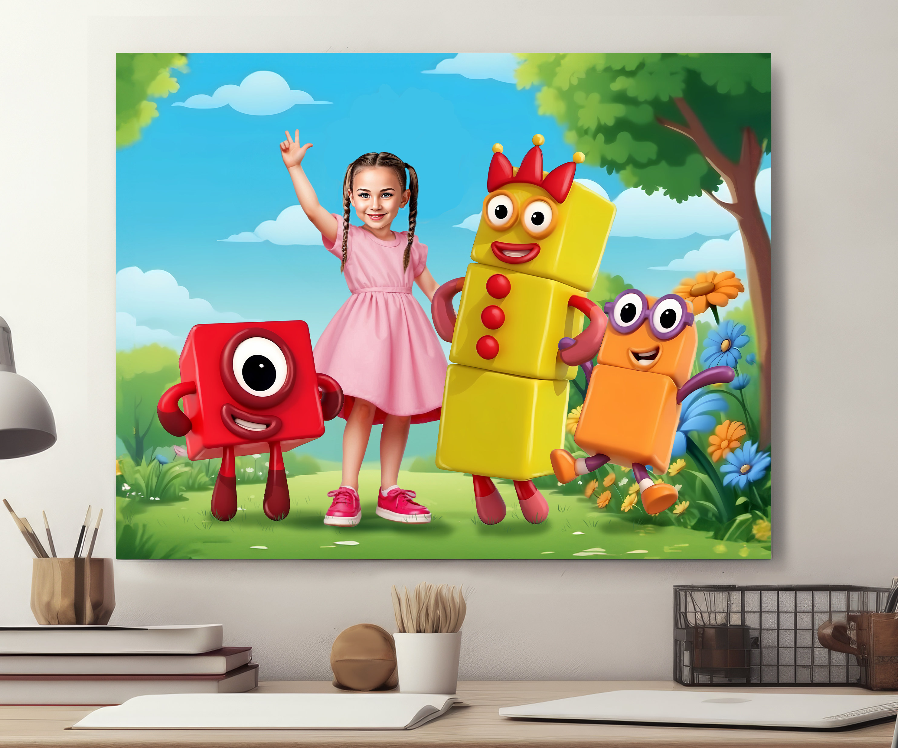 Get Your Own Numberblocks Portrait From Your Photo/custom Numberblocks ...