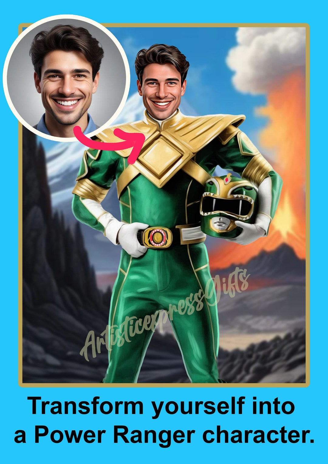 Get Your Own Power Ranger Portrait From Your Photo | Custom Super Hero ...
