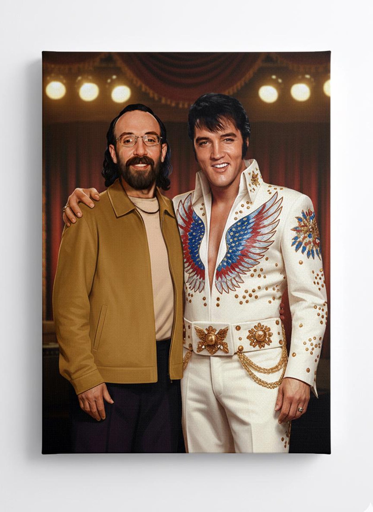 Custom Elvis Portrait With Dad or Mom | Personalized Gift for Elvis ...