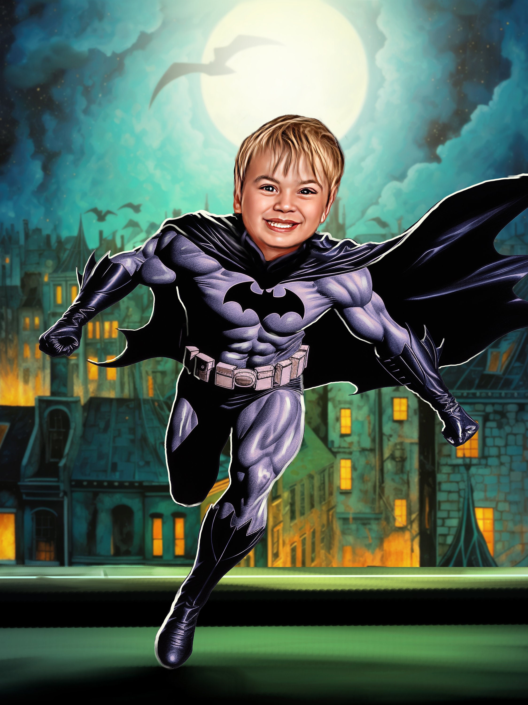 Get Your Own Superhero Portrait From Your Photo/custom Super Hero ...