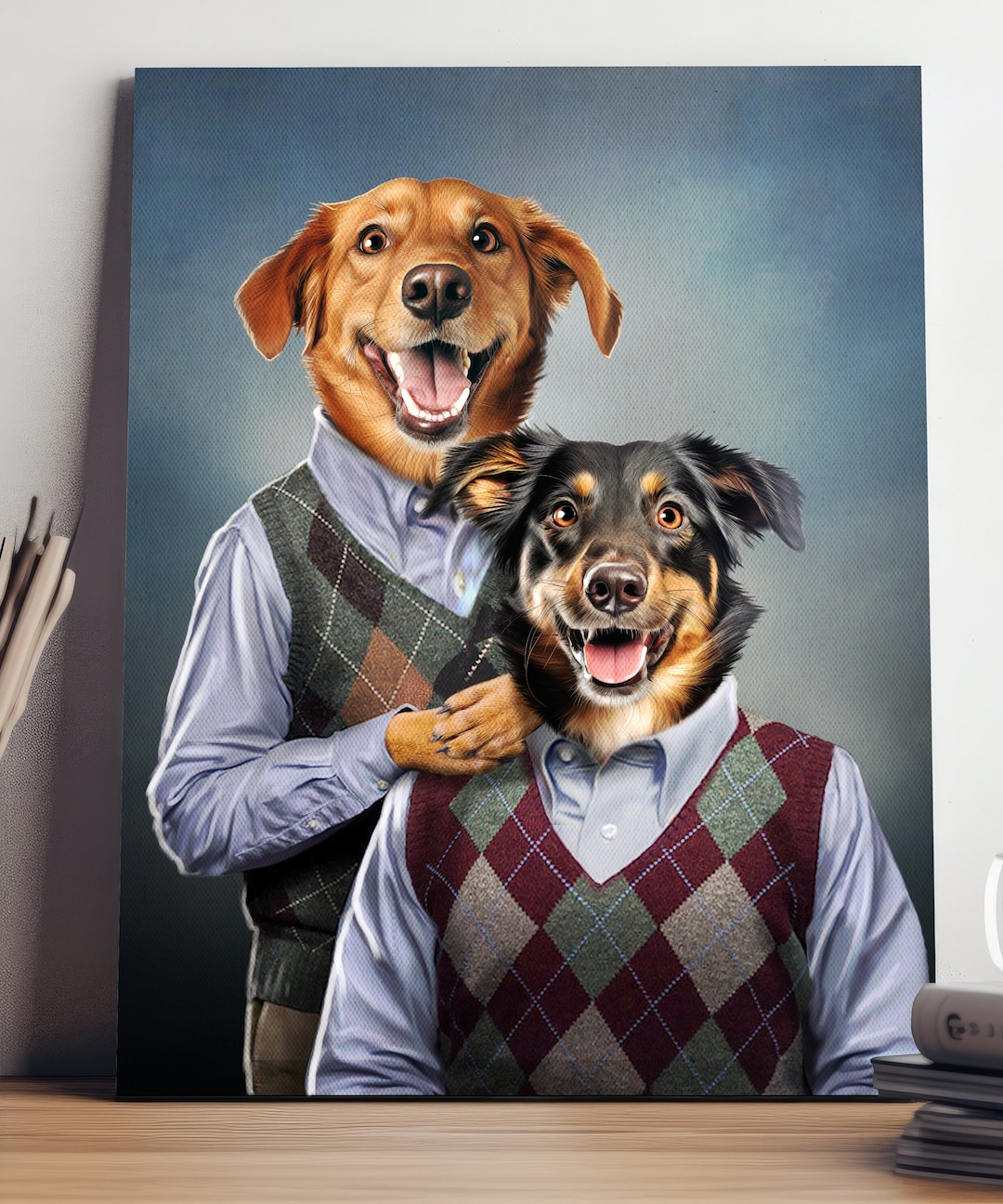 Custom Pet Step Brothers Portrait – Funny Family Gift, Digital, Poster ...