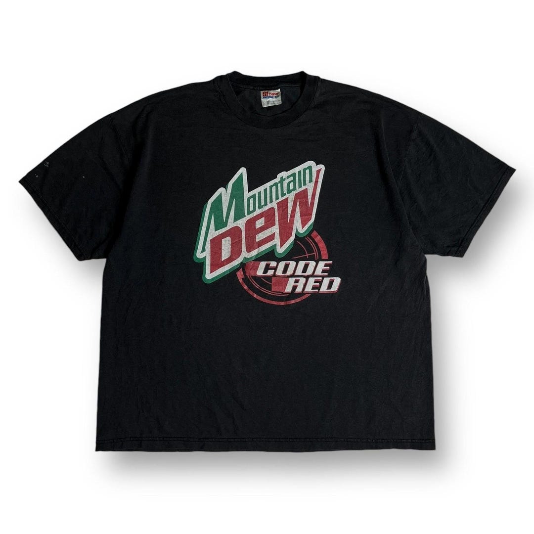 Vintage 2000s Mountain Dew Code Red Promo T-shirt - Etsy