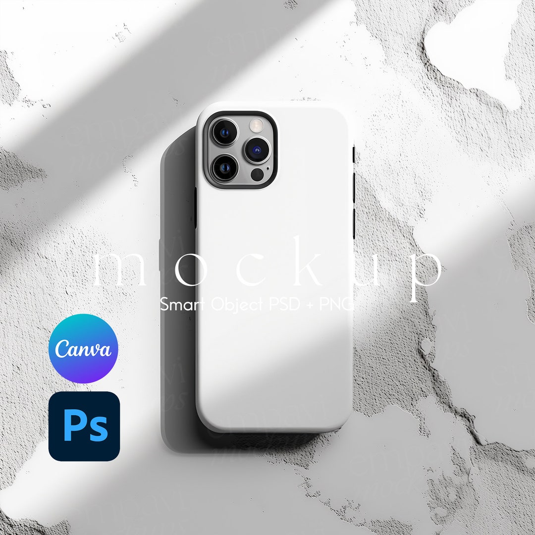 Tough Case Mockup, Phone Case Mockup, iPhone Case Mockup, Smart Object ...