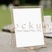 5x7 Table Number Mockup, Gold Frame Mockup, Wedding Sign Mockup ...