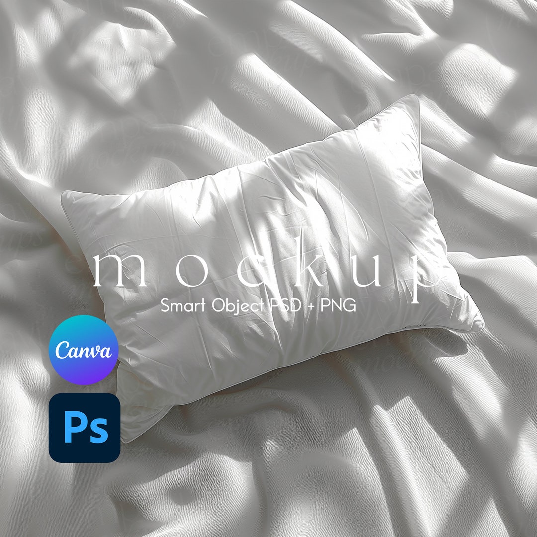 Lumbar Pillow Mockup, Pillow Mock Ups, Pillow Mockup, Smart Object PSD ...