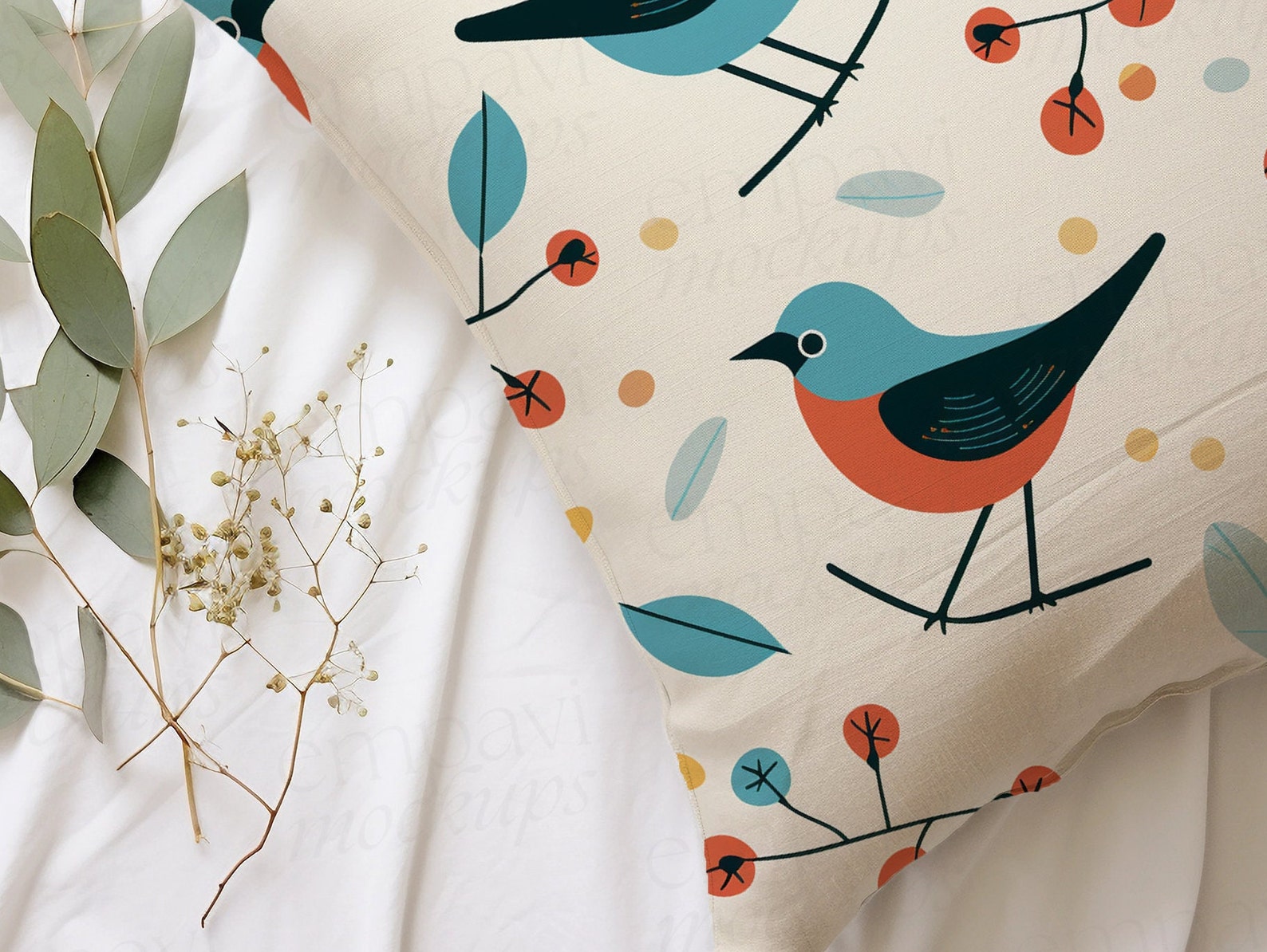 Pillow Mockup, Kitchen Pillow Mockup, Pillow Mockup Sofa, White Pillow ...
