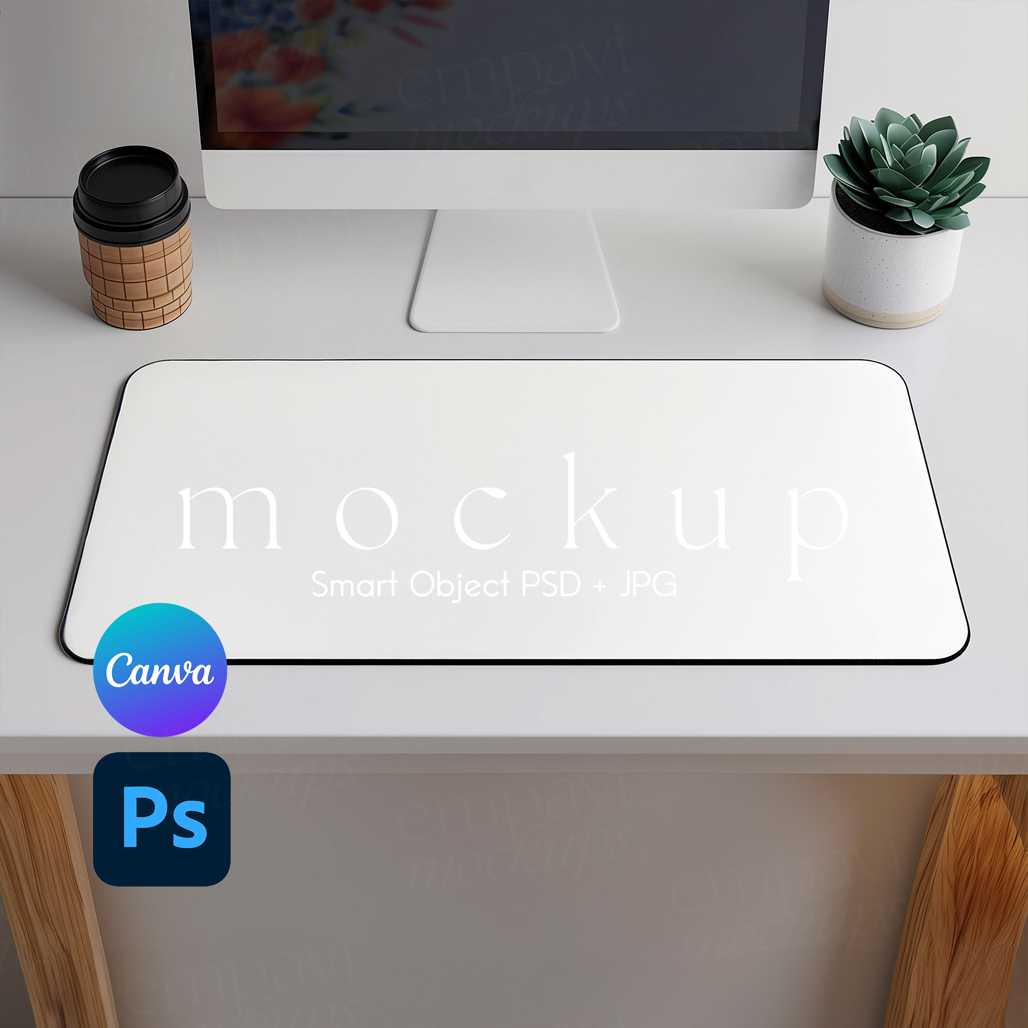 Mousepad Mockup, Desk Mat Mockup, Custom Desk Mat, Printify Mousepad ...