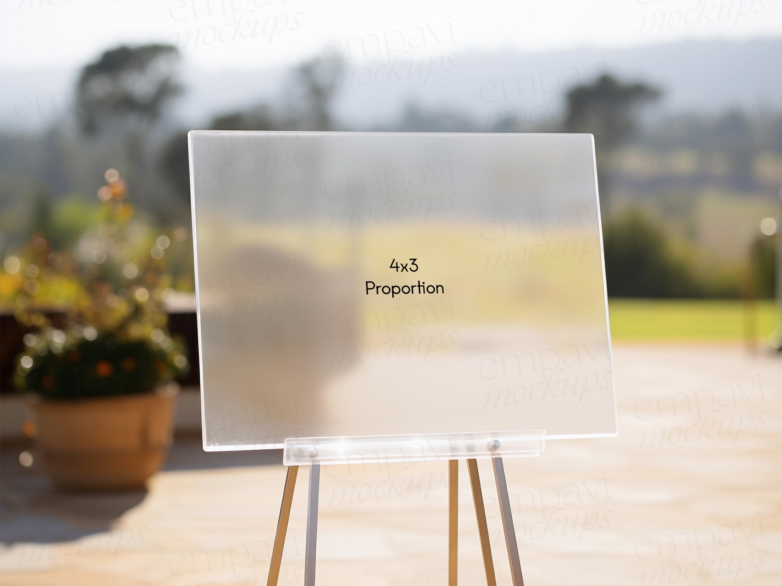 Wedding Sign Mockup 4x3 Easel Mockup Invitation Mockup Sign - Etsy