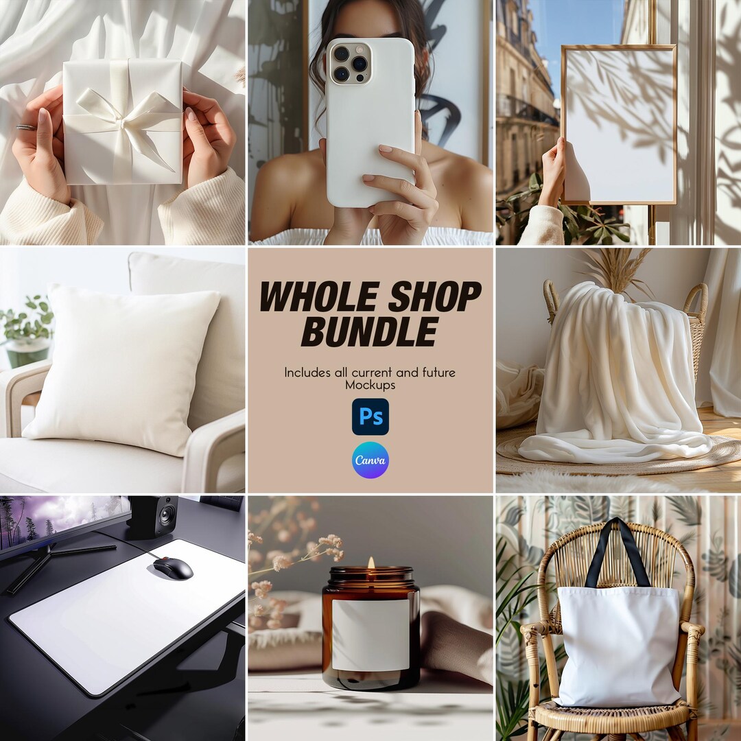 Entire Store Bundle, Whole Shop Mockup Bundle, All Current and Future ...