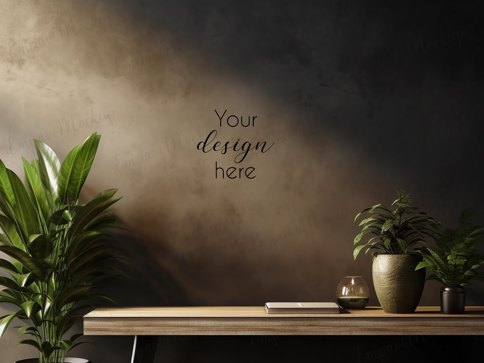 Empty Wall Mockup, Gallery Wall Mockup, Wall Art Mockup, Modern Wall ...